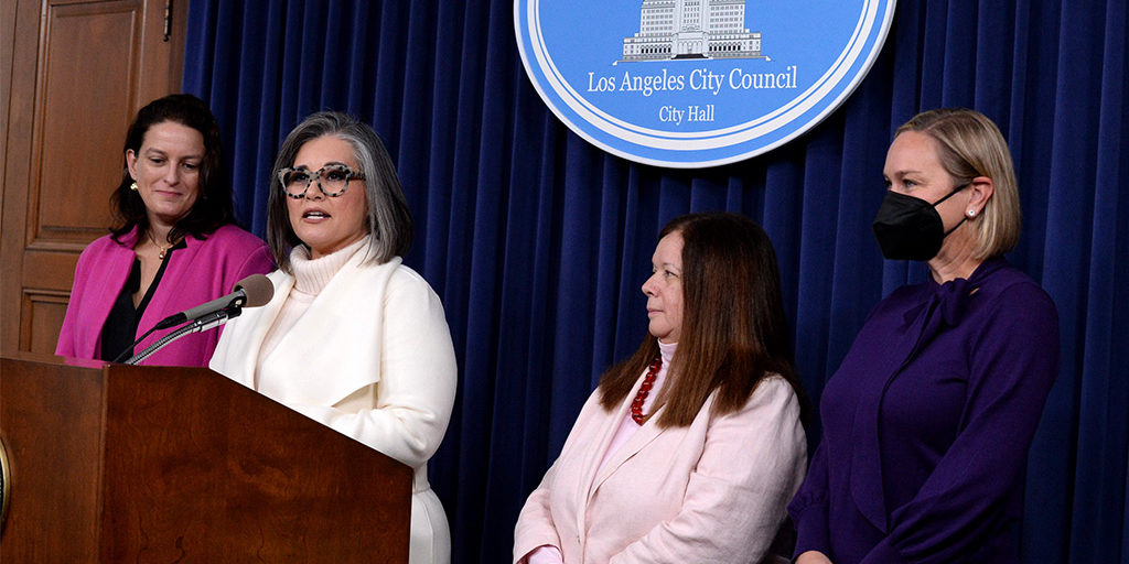 Councilwoman Monica Rodriguez Holds Press Conference with Record ...