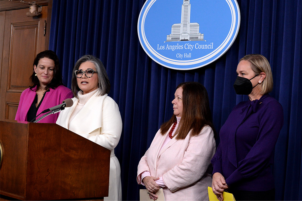 Councilwoman Monica Rodriguez Holds Press Conference with Record ...