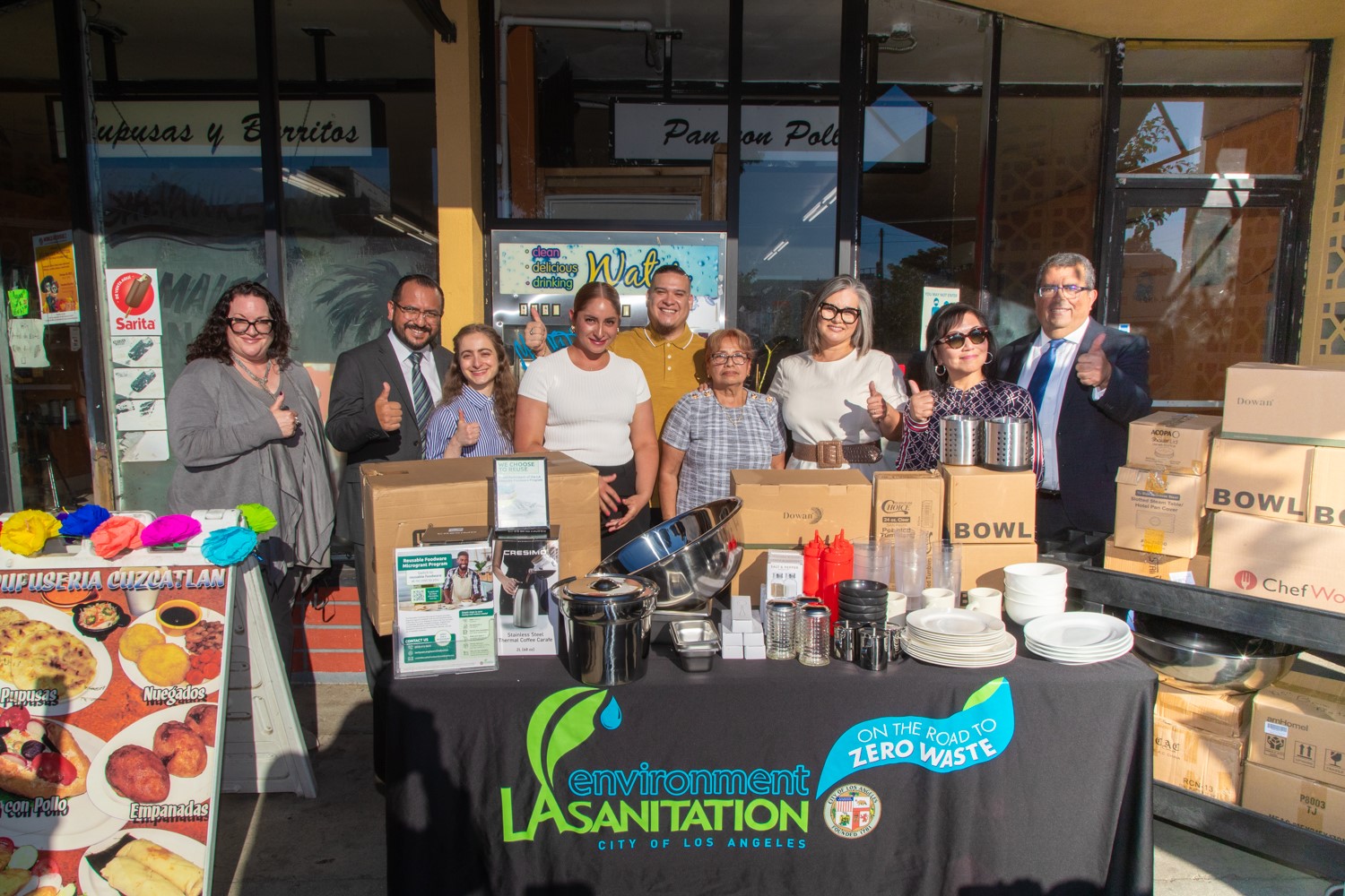 City of Los Angeles Donates Reusable Foodware To A Pocoima Pupseria ...